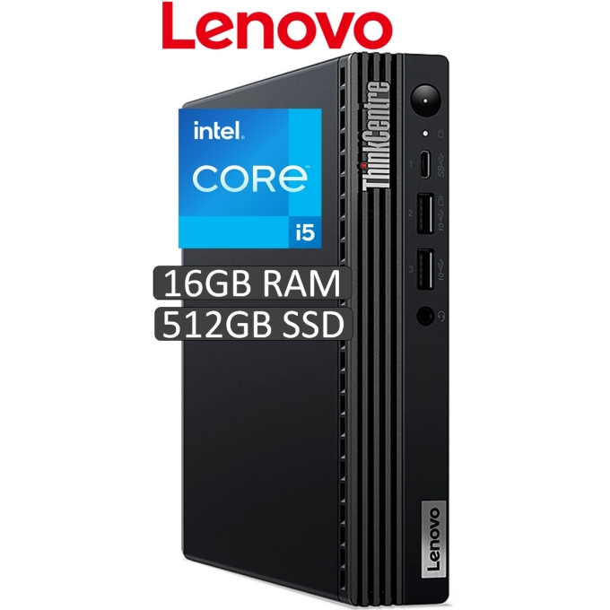 CPU LENOVO THINKCENTRE M70Q GEN 3, CORE I5-12400T 1.8 / 4.2GHZ,Memoria ...