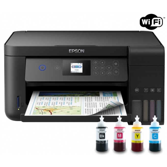 IMPRESORA EPSON L4160 - EcoTank - COLOR - MULTIFUNCIONAL - WiFi ...
